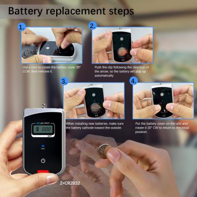China 85dB Travel Handheld Carbon Monoxide Detector Monitor For Taxi Bus for sale