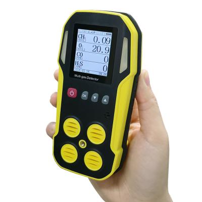 China Detector Multi-Gás Portátil de Grau Industrial: Alta Precisão via Sensores Infravermelhos/Catalíticos, Alarme Inteligente e Certificações de Segurança à venda