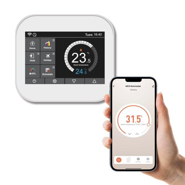 Quality Home Smart WiFi Thermostat: Floor Heating, Programmable, 50Hz/60Hz, Customizable for sale