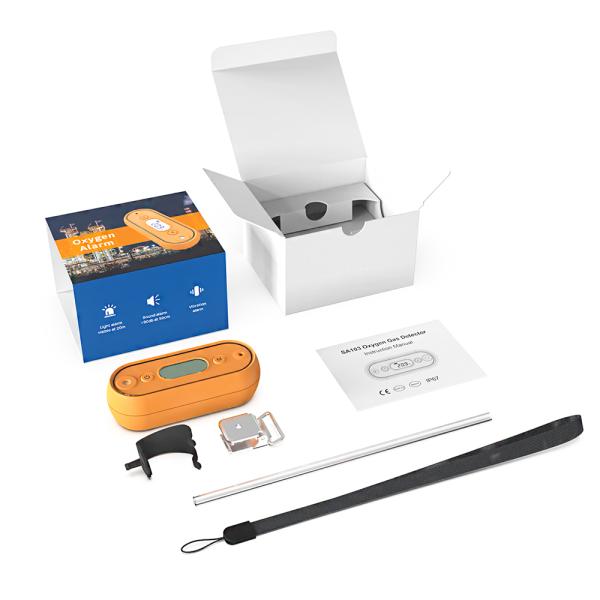 Quality High Precision Portable Oxygen Gas Detector | 9V Battery, LCD Display & Data for sale