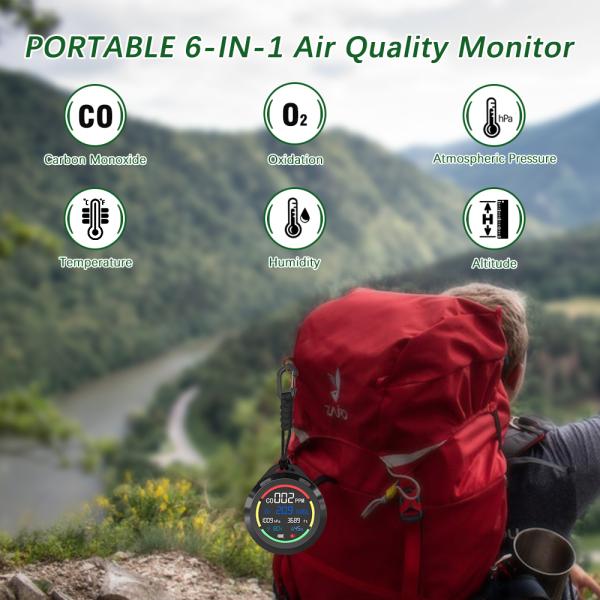 Quality PT08 Portable Carbon Monoxide (CO) Alarm | 300-1100hPa Air Pressure Range, for sale