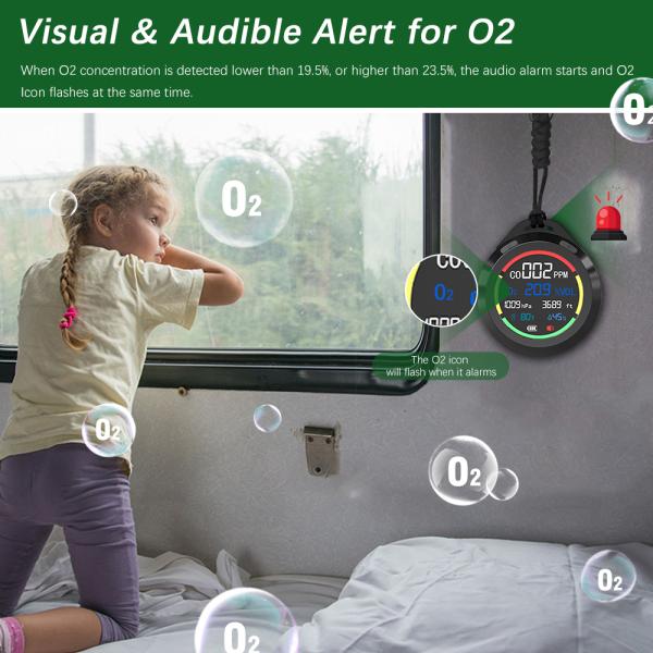 Quality PT08 Portable Carbon Monoxide (CO) Alarm Detector - Electrochemical Sensor with for sale