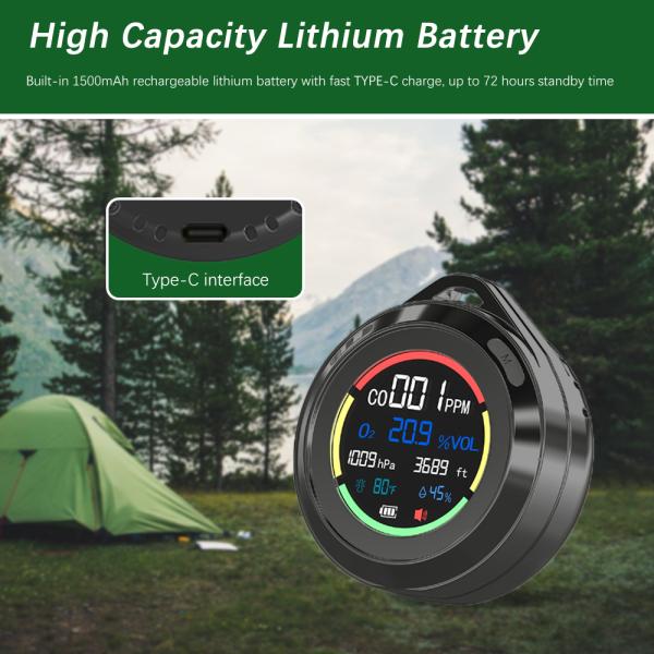 Quality PT08 Portable Carbon Monoxide (CO) Alarm Detector - Electrochemical Sensor with for sale