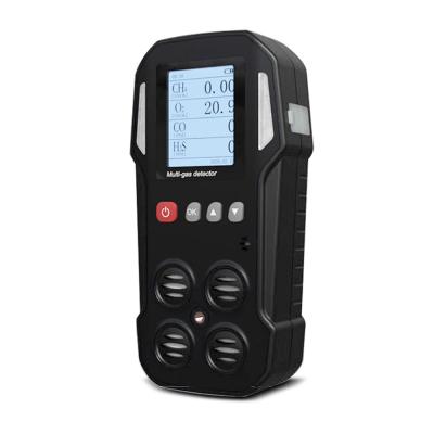 中国 Industrial 4-Gas Detector for Confined Spaces: CH4/CO/H2S/O2 High-Accuracy Sensor with Visual Alarm 販売のため