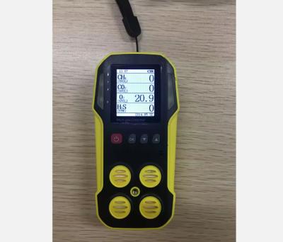China Multi-Gas Portable Detector with Data Logger - CH4/CO2/H2S/O2 Gas Analyzer for for sale