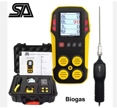 China Multi-Gas Portable Detector with Data Logger - CH4/CO2/H2S/O2 Gas Analyzer for for sale