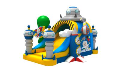 China Inflatable Combos 1000D Fireproof Inflatable Jump House Castle Space World  Blow Up Bounce House for sale