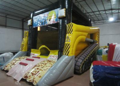 China Digging car inflatable bouncer / Engineering vehicles inflatable bouncer / Inflatable building car bouncer for sale
