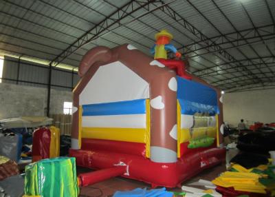 China Simple inflatable horseman bouncer house 0.55mm PVC inflatable horse jump house for supply for sale