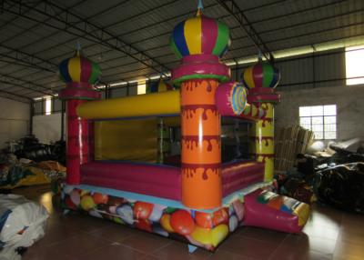 China Small inflatable bouncer with net around / inflatable ball pool bouncer colourful inflatable mini balloon jumping house for sale