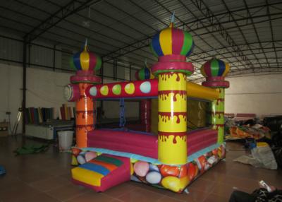 China Small inflatable bouncer with net around / inflatable ball pool bouncer colourful inflatable mini balloon jumping house for sale