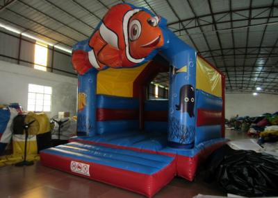 China Pvc opblaasbare bouncy betrouwbare opblaasbare clownvissen die duurzaam opblaasbaar spronghuis springen te koop Te koop