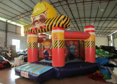 China New Construction workers inflatable bouncer inflatable construction site jump house for sale for sale