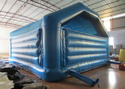 Cina Casa di rimbalzo gonfiabile blu per bambini di grado commerciale 7,9 x 7,1 m sicura non tossica in vendita