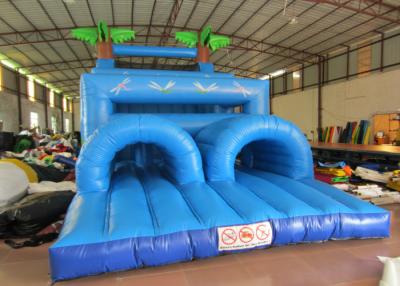 China Inflatable Outdoor Obstacle Course Bounce House , Blow Up Obstacle Course 12 X 4 X 5m for sale
