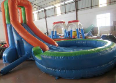 China Simplest inflatable water slide inflatable short slide with pool for children outdoor water slide for sale