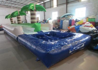 China Palm trees slope inflatable water slide 2017 China inflatable water slide with pool for sale