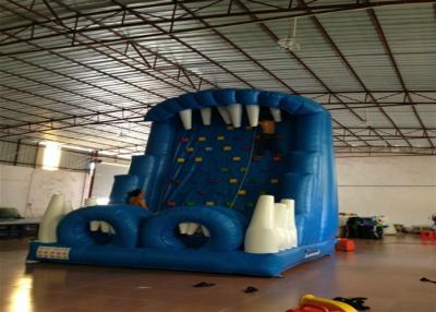 Cina Blue Rock Climbing Bounce House 6 x 4m Commerciale Scala gonfiabile in vendita