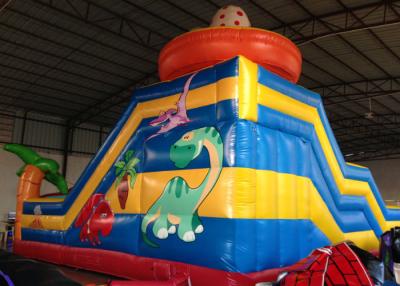 China Inflatable Dinosaur Kids Inflatable Jumper , Outdoor 10 X 9m Blow Up Fun House for sale
