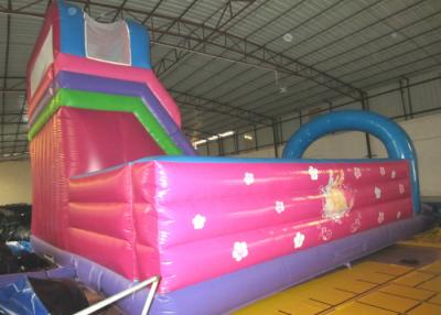 Cina Scivolo gonfiabile rosa principessa Disney largo con area di salto gonfiabile casa di rimbalzo grande scivolo a secco in vendita