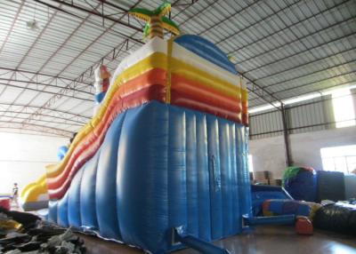 China The Simpsons themed inflatable water park big inflatable slide with sealed water pool for children for sale