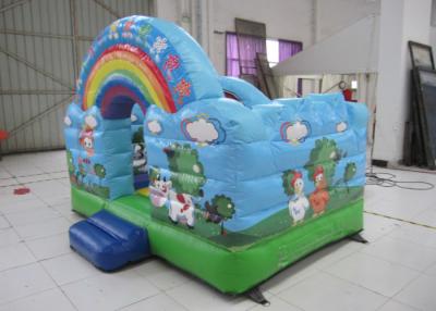 Cina PVC gonfiabile 3 x 2m della Camera 0.55mm di rimbalzo dell'arcobaleno dei bambini all'aperto dell'azienda agricola per il partito in vendita
