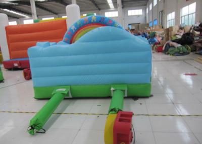 Cina PVC gonfiabile 3 x 2m della Camera 0.55mm di rimbalzo dell'arcobaleno dei bambini all'aperto dell'azienda agricola per il partito in vendita
