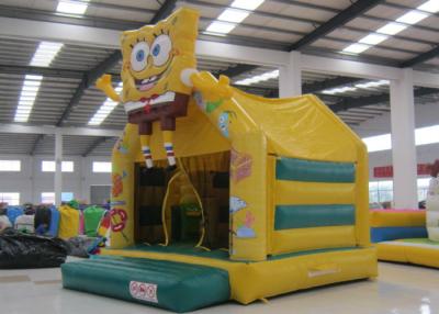 China Lovely inflatable spongebob bouncer castle cute hot sale inflatable spongebob jump house with slide for sale