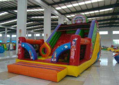 China Happy Backyard Inflatable Water Slid 7 X 4 X 5m , Huge Inflatable Water Slide Safe Nontoxic for sale