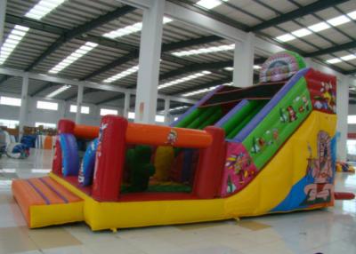 China Happy Backyard Inflatable Water Slid 7 X 4 X 5m , Huge Inflatable Water Slide Safe Nontoxic for sale
