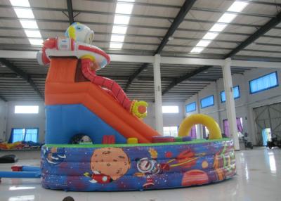 China Space Theme Commercial Inflatable Water Slides Digital Printing High Slide Jumping Castle for sale