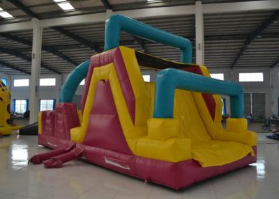 Cina Gioco all'aperto di grandi corse ad ostacoli gonfiabili commerciali 8 x 4 x 4 m sicuro non tossico in vendita