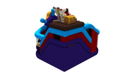 China Pirate Theme Inflatable Bouncer With Slide Combo Inflatable Bubble House Playground For Outdoor for sale