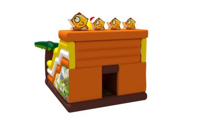 China Commercial Events  Inflatable Funny Park Kids Inflatable Chicken Cartoon Bouncer With Slide Combo for sale