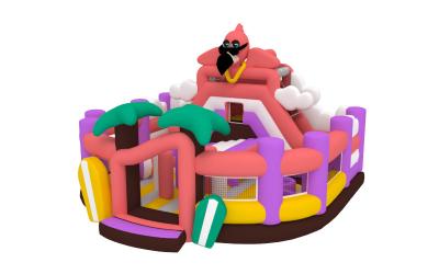 China Interactive Games Giant Inflatable Fun City Bouncy House Dry Slide Inflatable Jumping Castle for sale