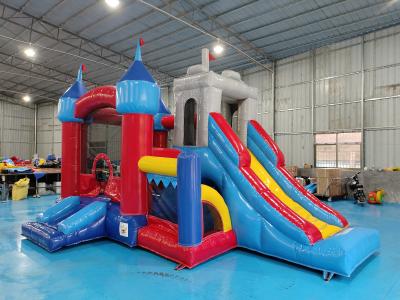 China Outdoor Medieval Bounce Castle Inflatable Bouncy House With Slide Combo Inflatable Jumping House For KIds for sale