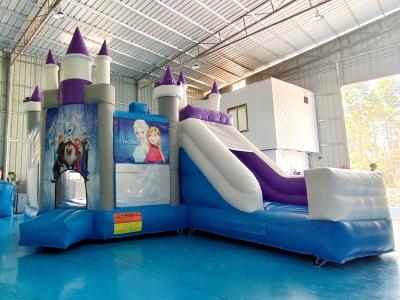 China Hot Sale Inflatable Jumping House Frozen Cartoon Inflatable Slide For Party Inflatable Combo Castle For Outdoor Indoor for sale
