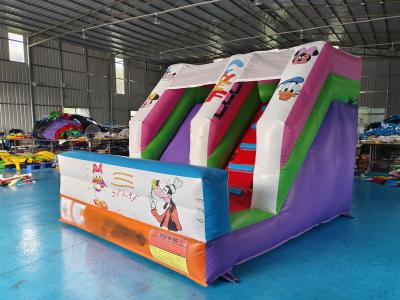 Cina Commerciale 0.55 Pvc Digital Printing Inflatabile Slide asciutto Mickey Mouse Cartoon Inflatabile Castello Per Outdoor Per Bambini in vendita