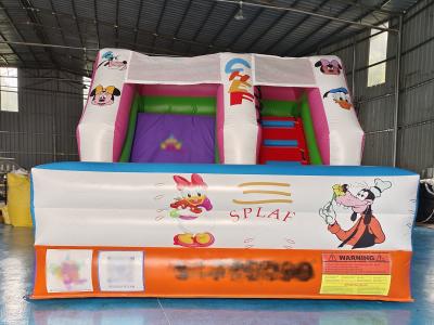 Cina Commerciale 0.55 Pvc Digital Printing Inflatabile Slide asciutto Mickey Mouse Cartoon Inflatabile Castello Per Outdoor Per Bambini in vendita