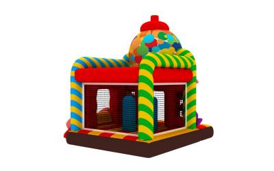 China Manufacturer Inflatable Bouncy House With Slide New Design Candy Inflatable Combo for sale