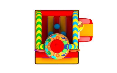 China Manufacturer Inflatable Bouncy House With Slide New Design Candy Inflatable Combo for sale