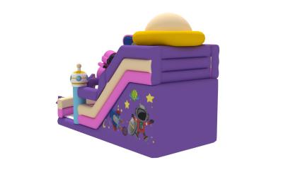 China ODM / OEM Inflatable Double Slides Alien Moon Astronaut Inflatable Slides For Kids for sale