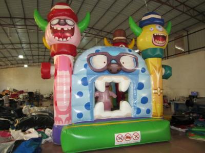 Cina Little Monsters Gonfiabile Bambini Bounce House Pittura Digitale Mostri Gonfiabili Rimbalzano Per Ognissanti in vendita