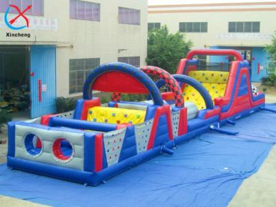 Cina OEM/ODM Long Track Inflatabile Corso d'ostacolo commerciale Bouncy Castle Slides in vendita
