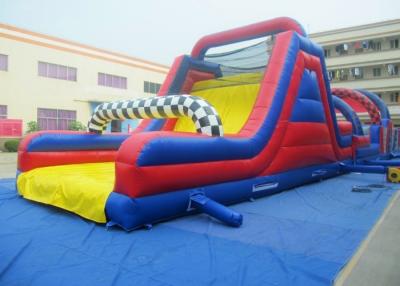 China OEM/ODM Long Track Inflatable Commercial Obstacle Course Bouncy Castle Slides for sale