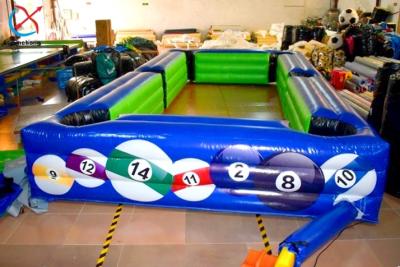 China Individuell aufblasbare Fußball Fußball Snooker Spiele Ball Pool Aufblasbare Billard for sale