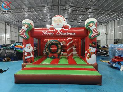 China Lieferant aufblasbarer Weihnachts-Weihnachtsmann Sprunghaus aufblasbares Sprungschloss zu verkaufen