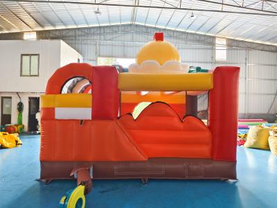 China Digital Printing Inflatable Combos Chicken Cartoon Inflatable Bouncy House With Slide Jumping House for sale