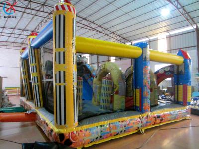 China Customized Inflatable House Color Inflatable Play City Playground for sale