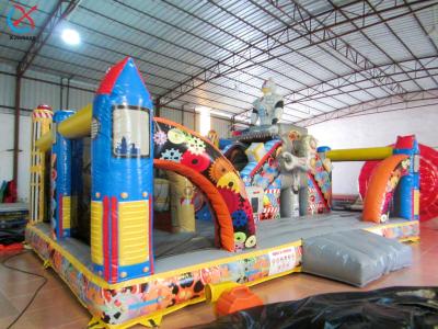 China Customized Inflatable House Color Inflatable Play City Playground for sale